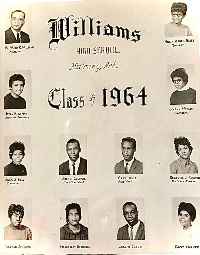 Wordless Wednesday – Williams High School Class of 1964, McCroy ...