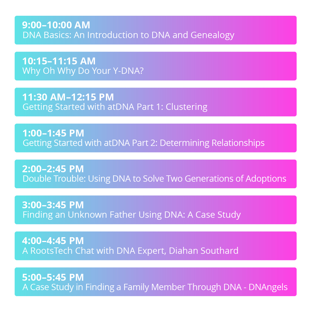RootsTech DNA Day – April 25, 2023 – Journey Through the Generations